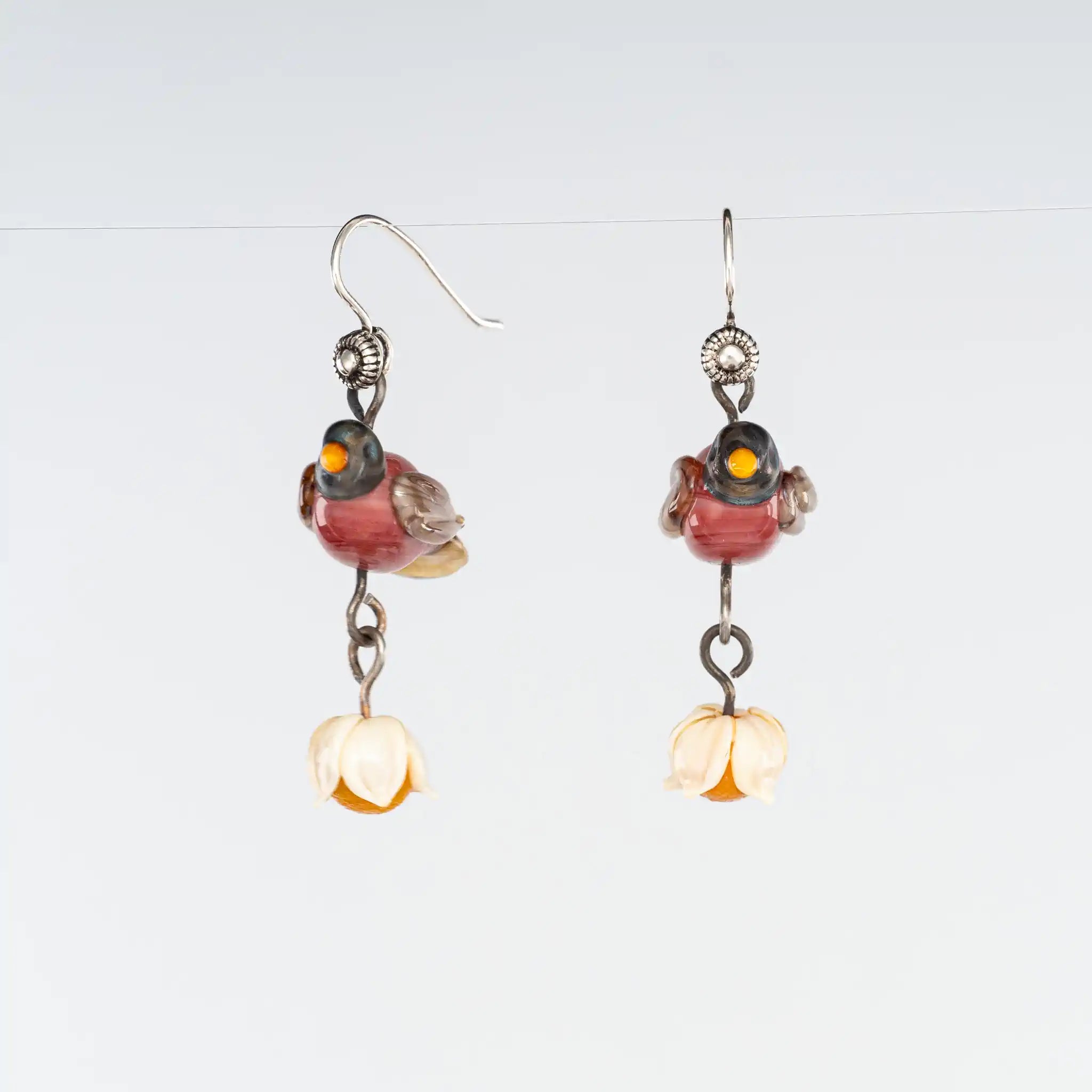 Glass Robin Earring – VITA COLLAGE