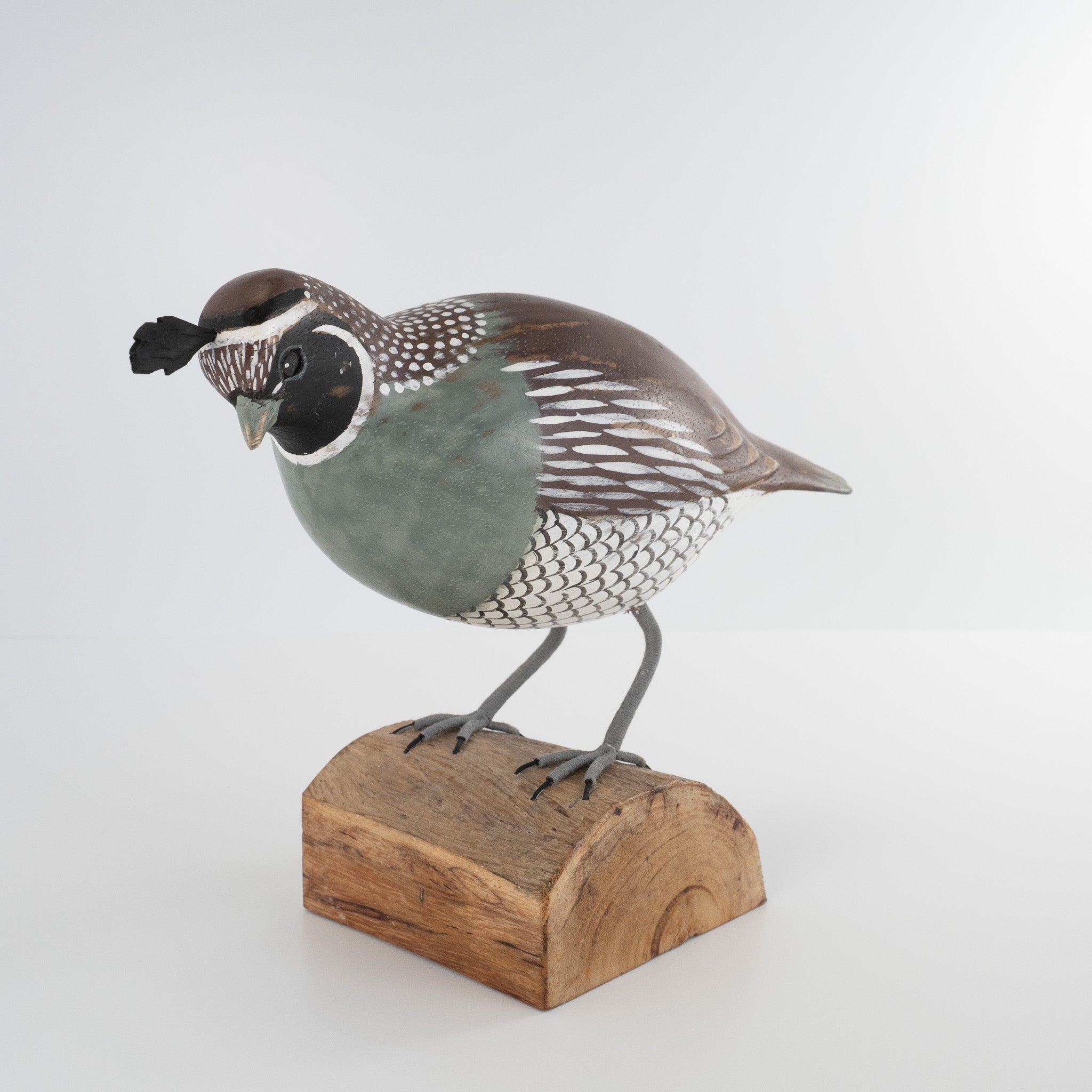Hand Carved Wooden Quail – VITA COLLAGE