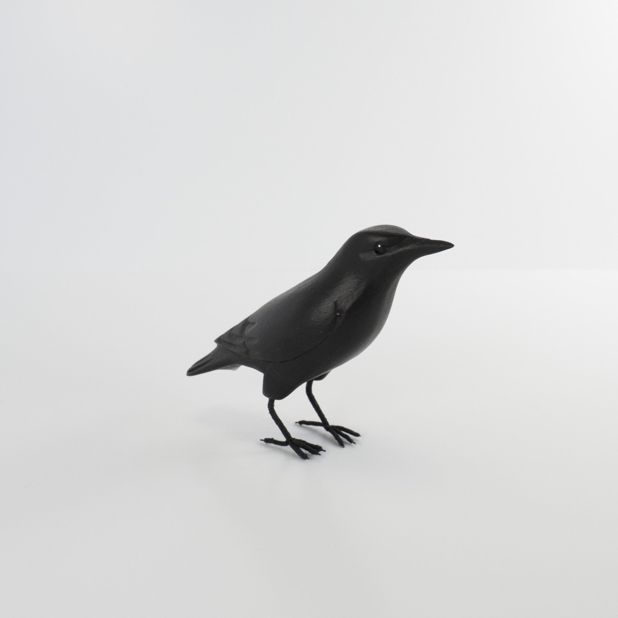 Hand Carved Wooden Carved Mini Crow – VITA COLLAGE