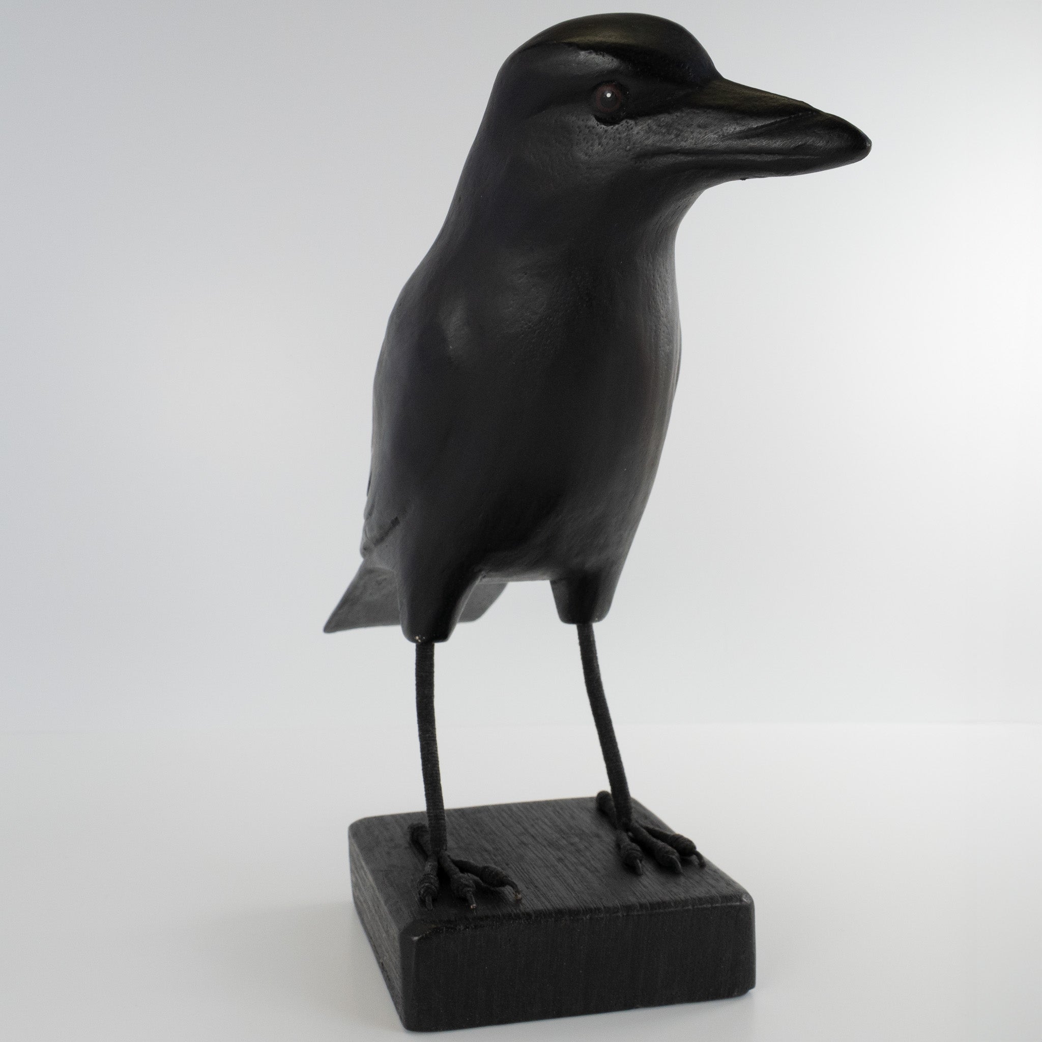 Hand Carved Wooden Crow – VITA COLLAGE